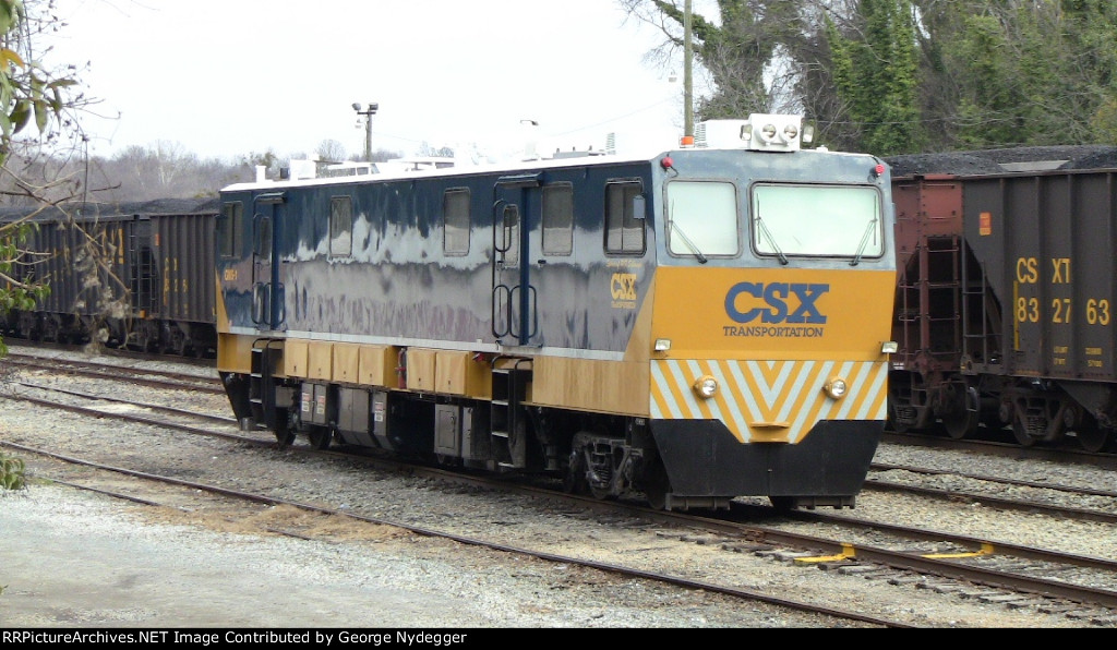 CSX GMS1 MoW Equipment parked at the yard